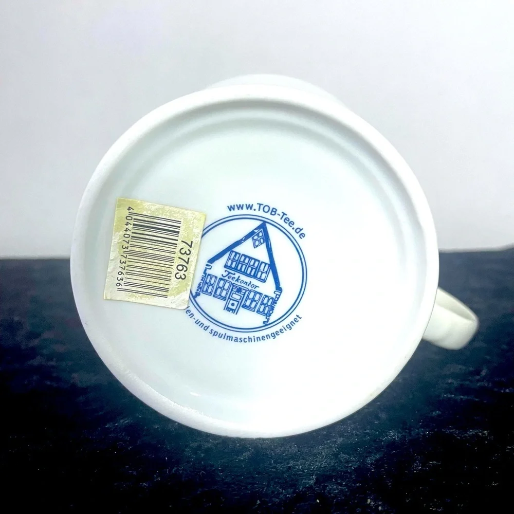 TOB-Tee | Dining | Papas Pott Coffee Mug German White Blue Tide Knot ...
